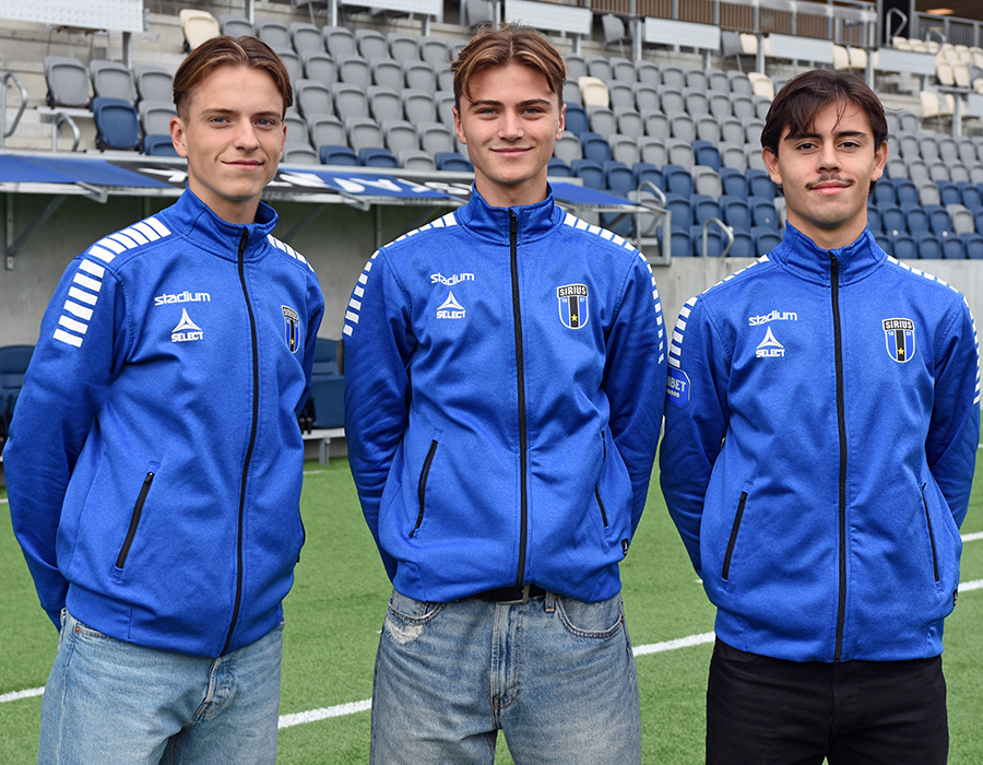 Adam Wikman, Emil Özkan och Tim Olsson signerar lärlingsavtal - Sirius ...