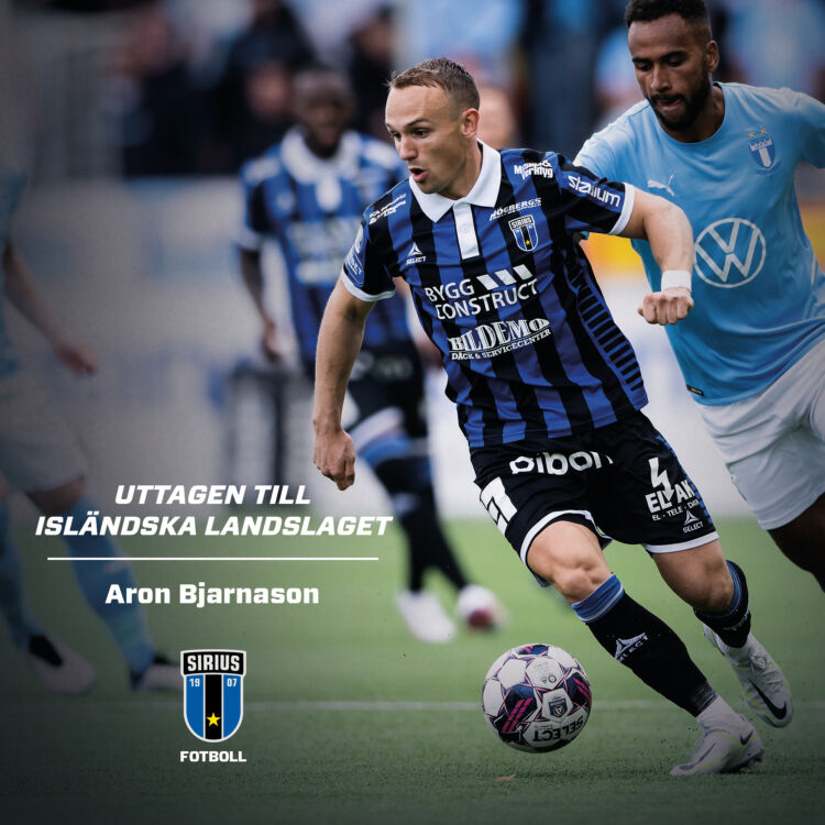 Aron Bjarnason uttagen till det isländska landslaget - Sirius Fotboll