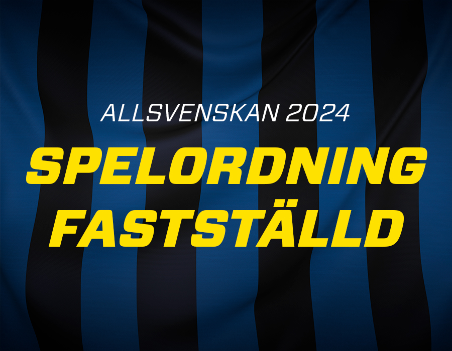 Spelordningen för Allsvenskan 2024 fastställd - Sirius Fotboll