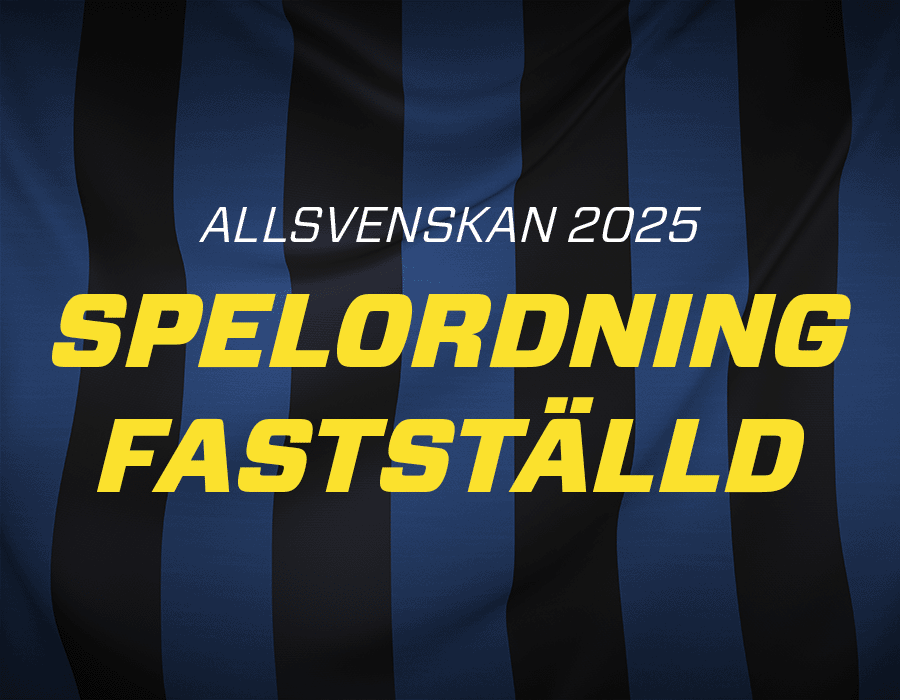 Spelordningen för Allsvenskan 2025 fastställd - Sirius Fotboll